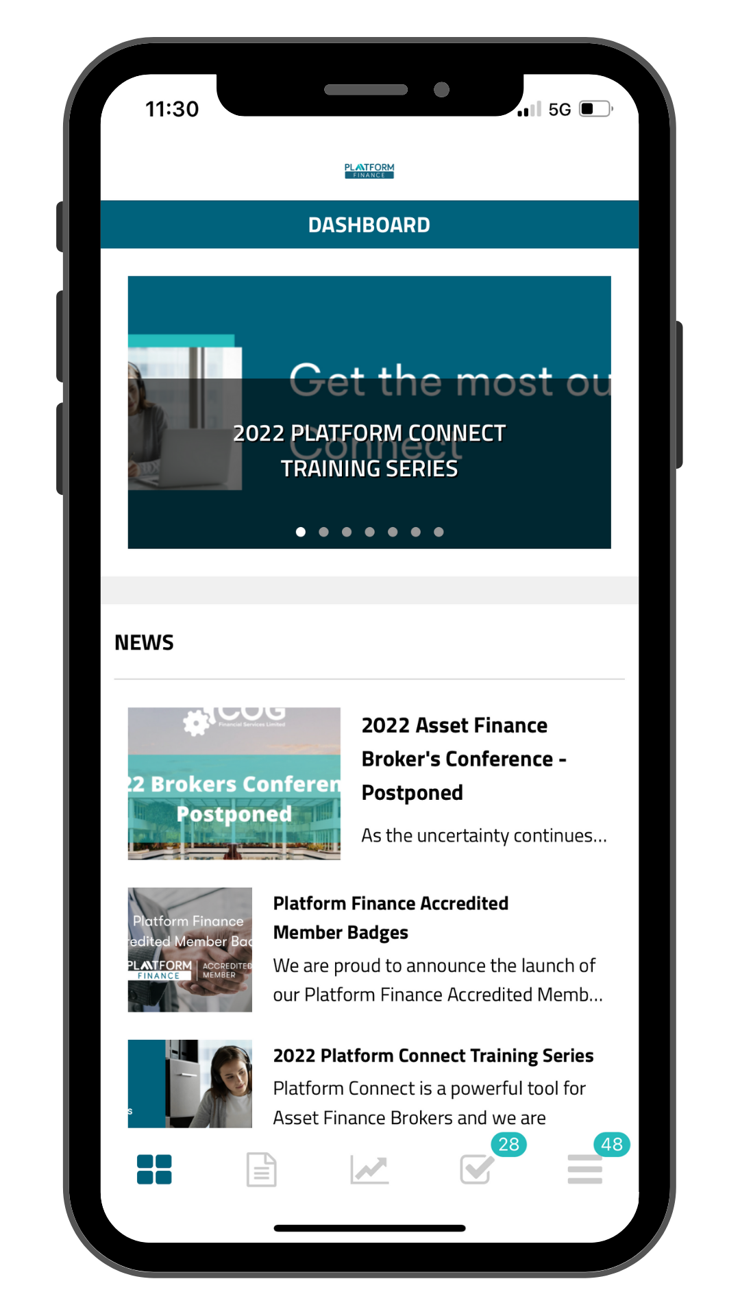 Snapshot of Broker Central - COG Aggregation